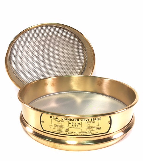 12" Sieves - Half Height - Brass w/ Stainless Steel Mesh – Rainhart